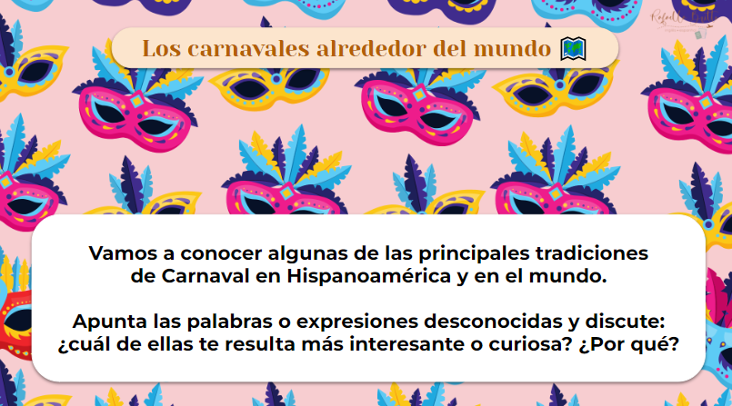 Lección temática: El Carnaval - Secretos Ele