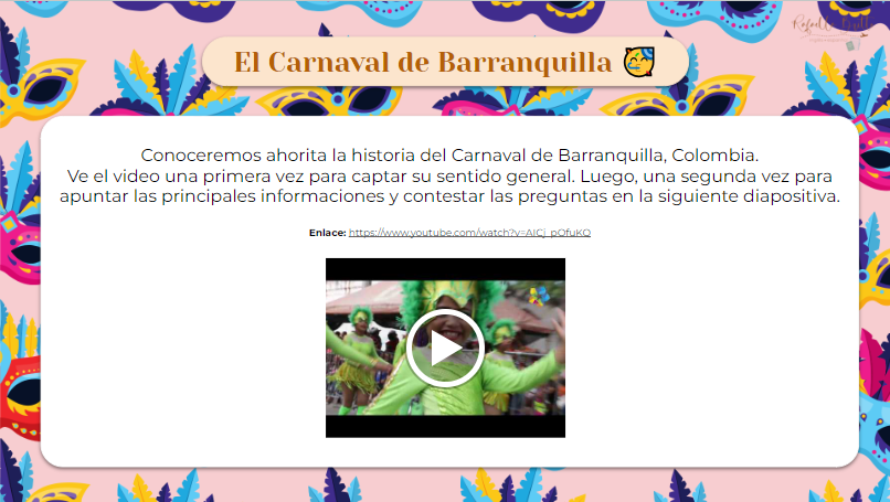 Lección temática: El Carnaval - Secretos Ele
